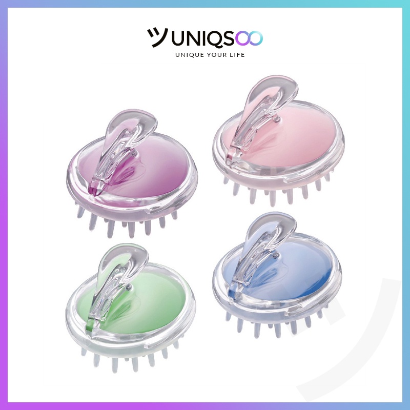 Jual UNIQSOO Sisir Keramas Bulat Silikon Anti Ketombe Sikat Rambut Dan ...