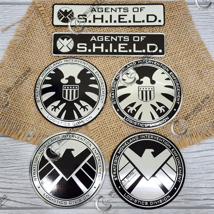 Jual EMBLEM 3D ALUMUNIUM S.H.I.E.L.D MARVEL AGENTS OF SHIELD STICKER ...