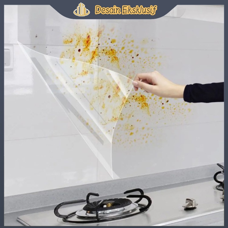 Jual Transparent Oil Proof Sticker Stiker Bening Dapur Anti Minyak ...