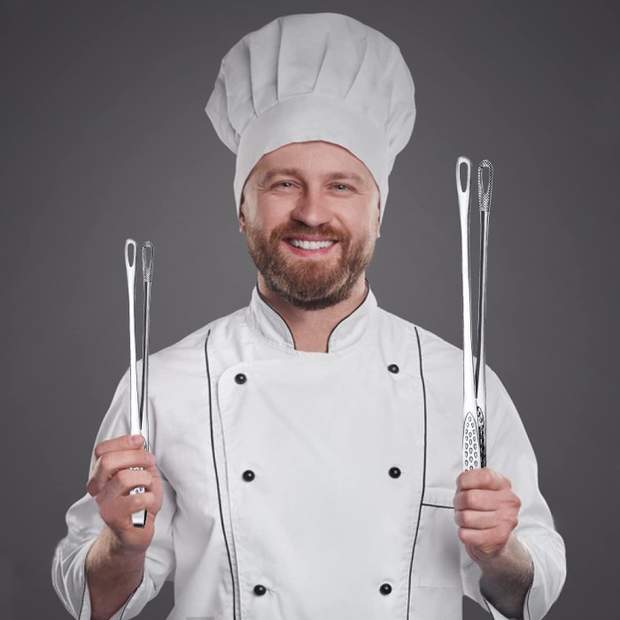 Jual Capitan daging bbq 28cm Penjepit panggangan korea stainless anti ...