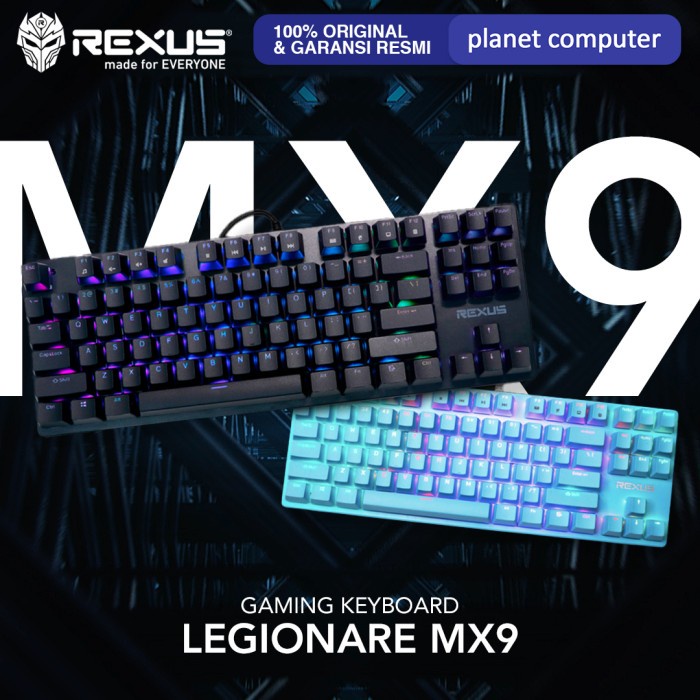 Jual Rexus MX9 Legionaire TKL Mechanical Gaming Keyboard Mekanikal | Shopee Indonesia