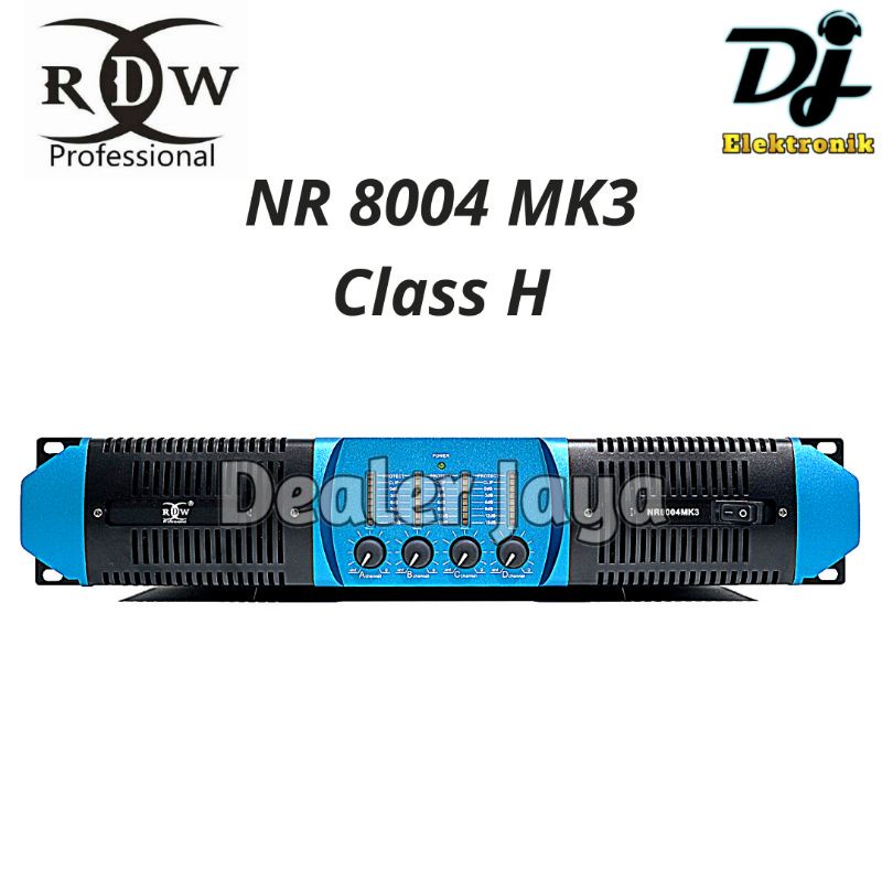 Jual Power Amplifier RDW NR 8004 MK3 / NR 8004MK3 Class H - 4 channel ...