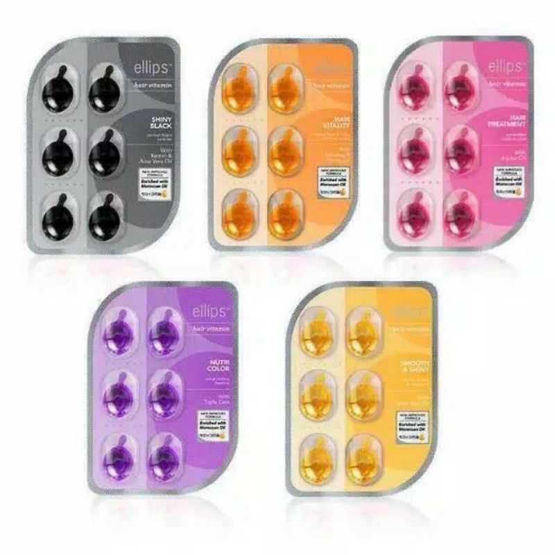 Jual Ellips Hair Vitamin Nutri Color Per Lembar / IM | Shopee Indonesia