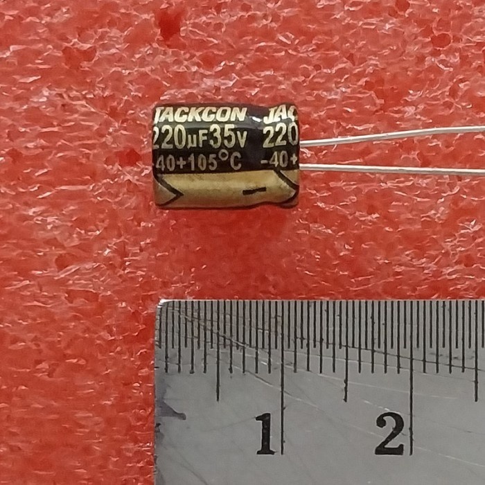 Jual Kapasitor Elektrolit Elco Elko 220uf 35v Jackon | Shopee Indonesia