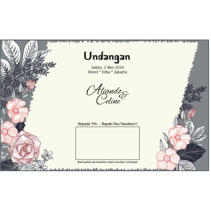 Jual Blangko Undangan Pernikahan ERA BARU / ERBA 2510 COVER | Shopee ...