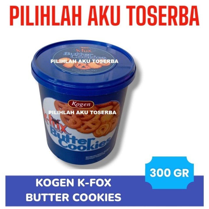 Jual Biskuit Kogen K-FOX BUTTER COOKIES kemasan JAR / EMBER - ( HARGA 1 ...