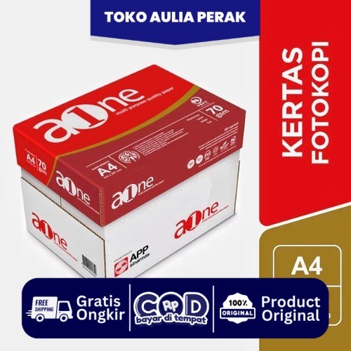 Jual AONE Kertas HVS A4 70gr Copier 1 Rim (500 Lembar) Kertas Fotocopy - Aone Kertas HVS A4 ...