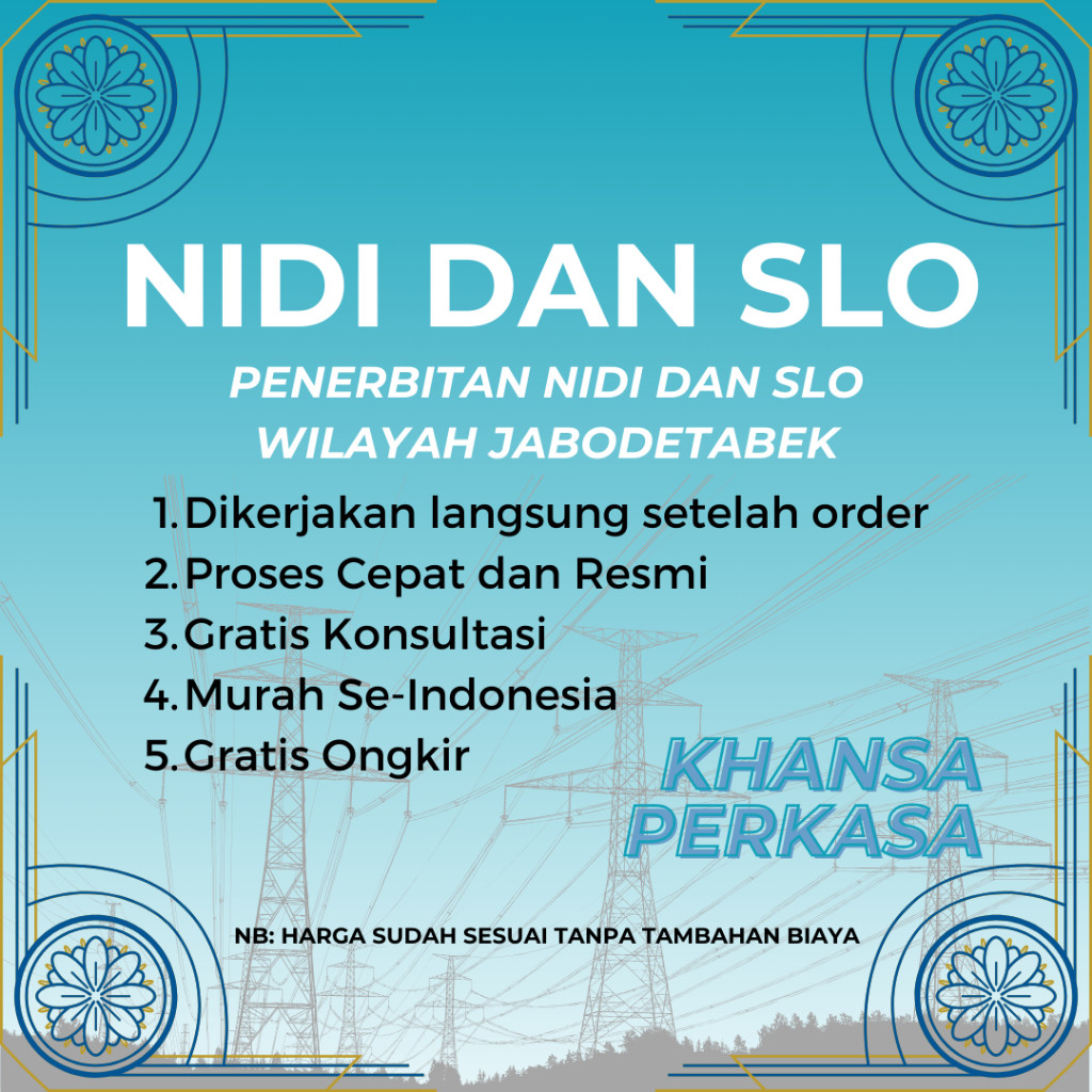 Jual (RESMI) NIDI SLO PLN MOBILE JABODETABEK NIDI DAN SLO LISTRIK ...