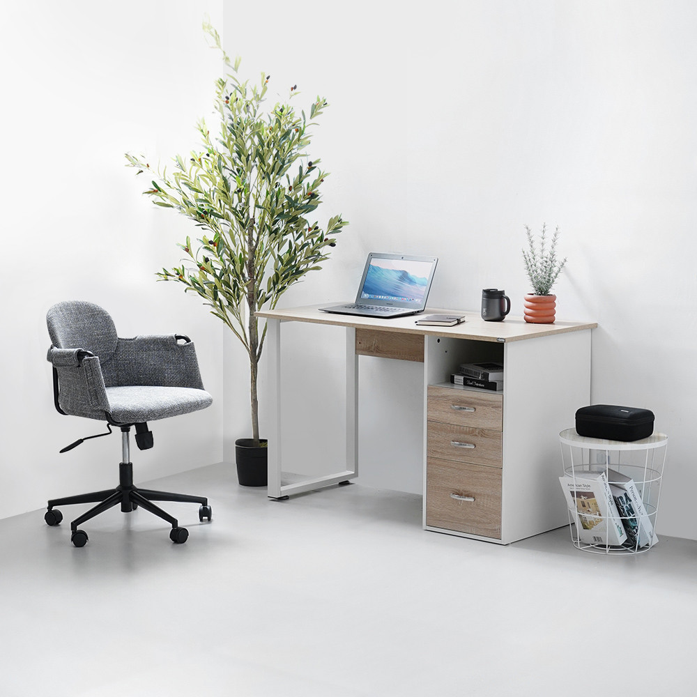 Jual Informa Halley Meja Kantor - Cokelat Office Table Furnitur Kantor ...