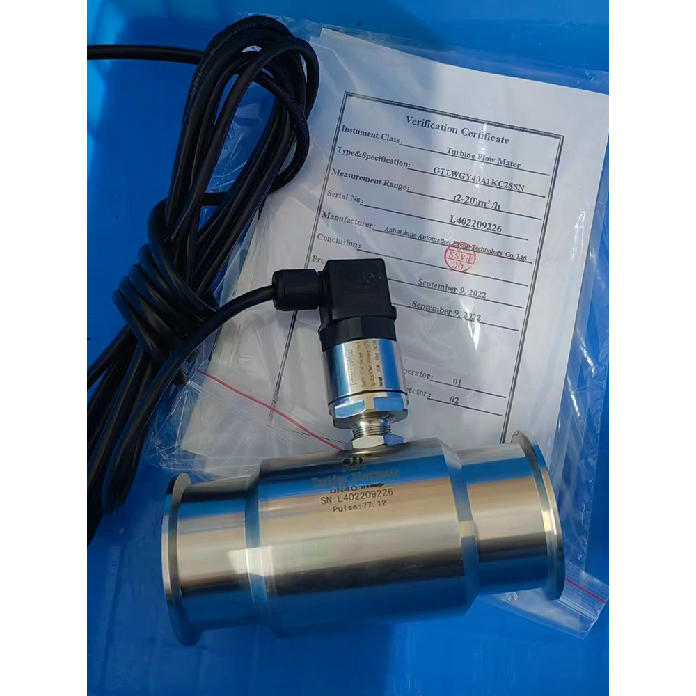 Jual 4-20mA RS485 Clamp DN50 DN25 Water Turbine Flow Meter Flow Sensor ...