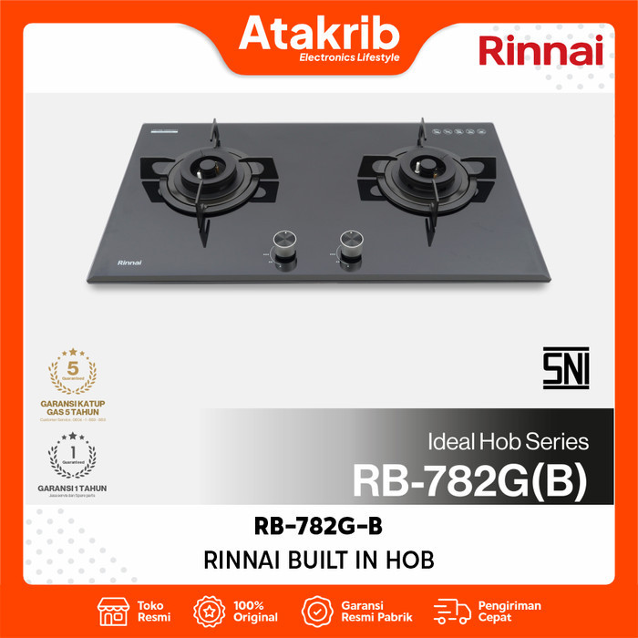 Jual RINNAI BUILT IN HOB RB-782G-B / RB-782G(B) Kompor Tanam 2 Tungku | Shopee Indonesia