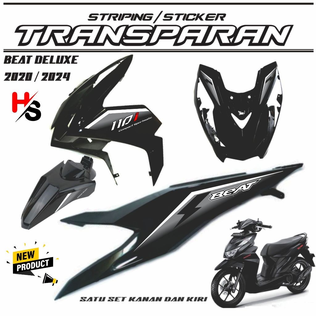 Jual STRIPING TRANSPARAN UV MOTIP BEAT DELUXE 2020-2024 VARASI LIST NEW ...