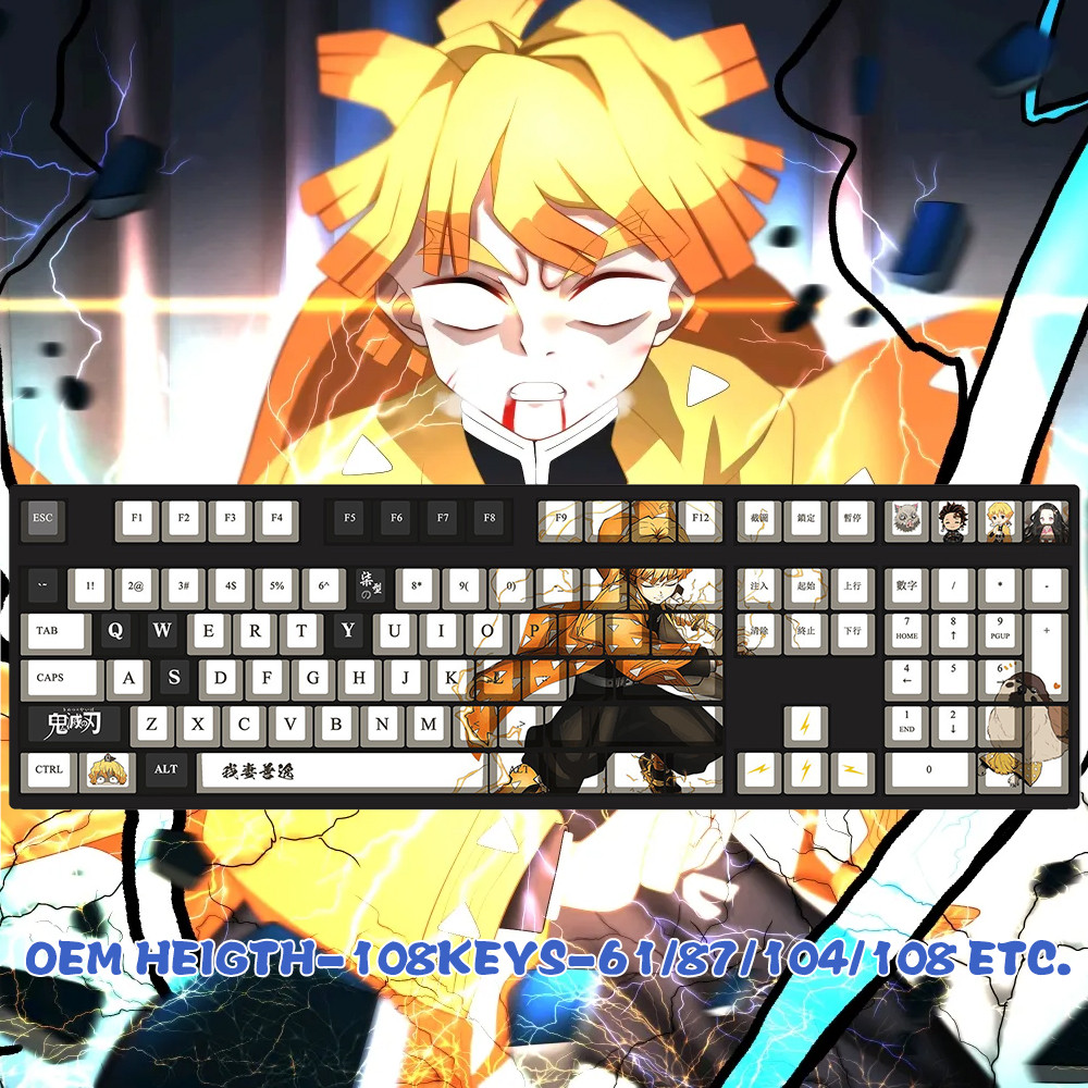 Jual Demon Slayer Kimetsu No Yaiba Keycap Agatsuma Zenitsu Cartoon ...