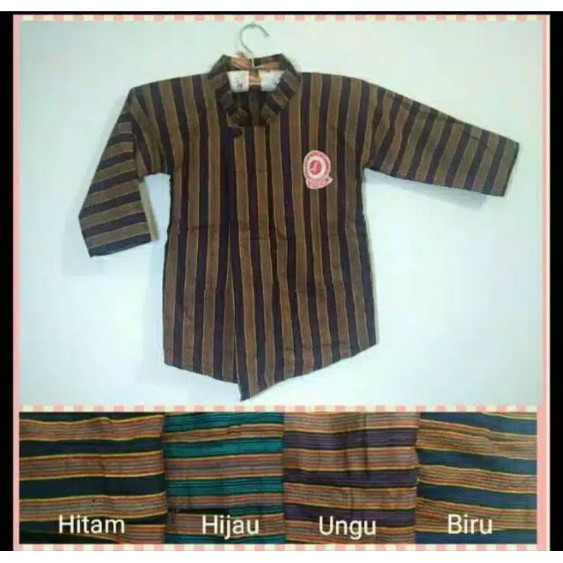 Jual Baju Surjan Lurik Alusan Anak / Baju Surjan Alusan / Surjan Lurik Premium | Shopee Indonesia