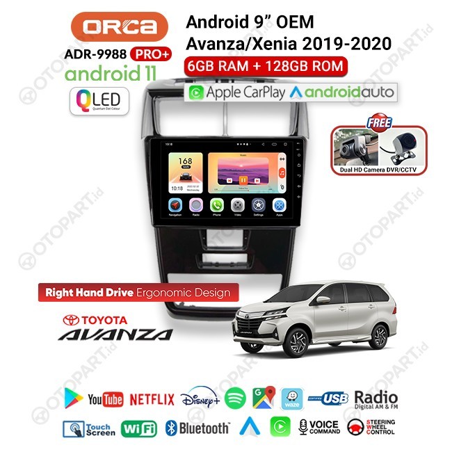 Jual Head Unit Android Auto CarPlay 9 inch PRO+ DVR Grand New Avanza/Xenia | Shopee Indonesia