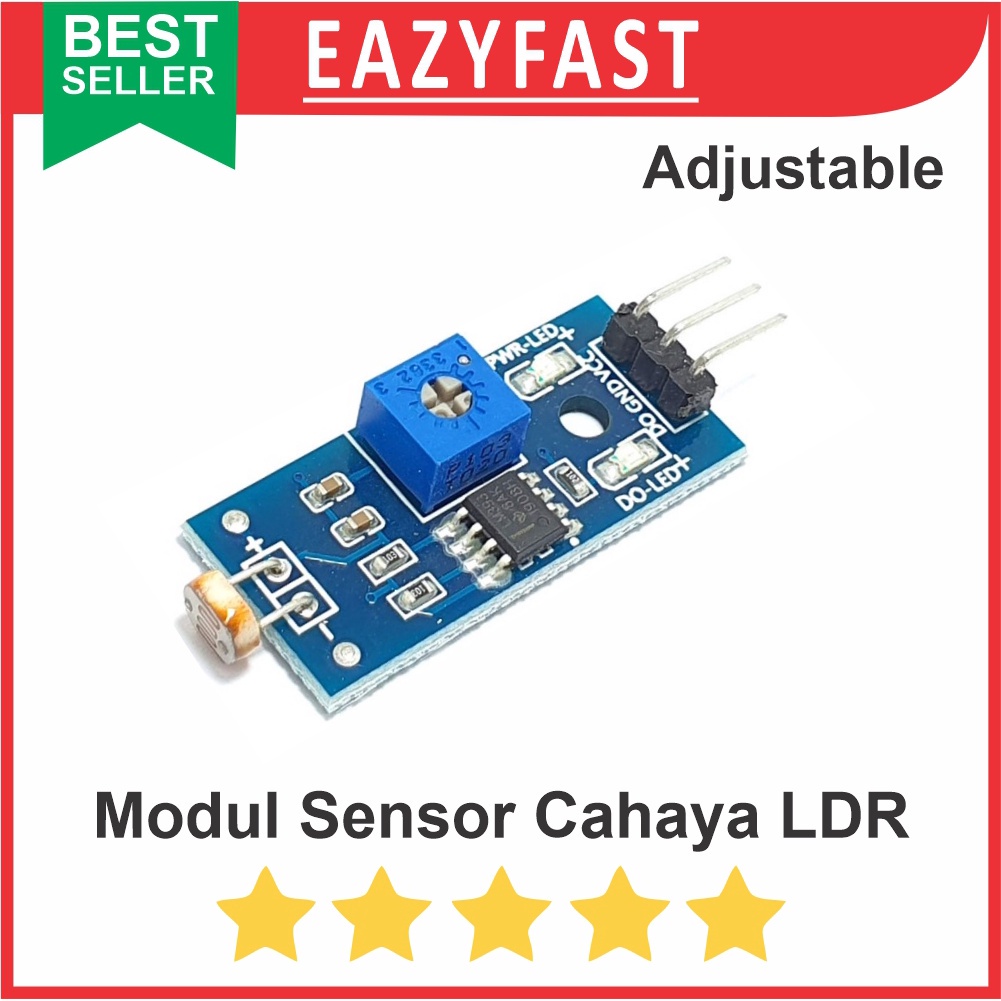 Jual Photoresistor LDR Photosensive Sensor Cahaya Light Module Arduino ...
