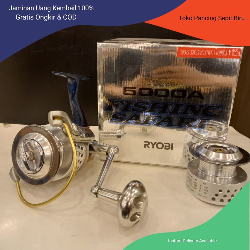 Jual Reel RYOBI METALROYAL 5000A Fishing Safari| Made in Japan | ALAT ...