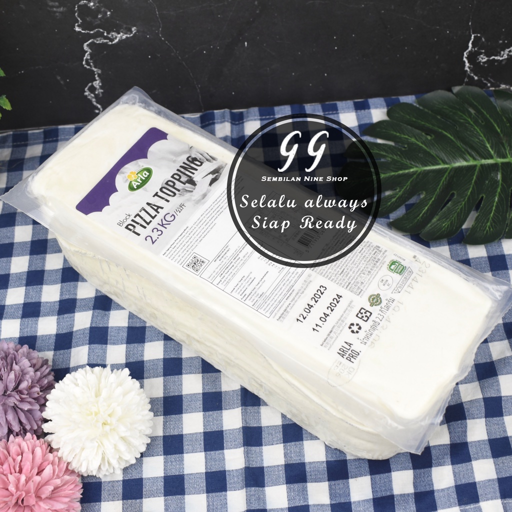 Jual ARLA MOZZARELLA Cheese 2,3 KG Block PIZZA TOPPING Keju Mozarella ...