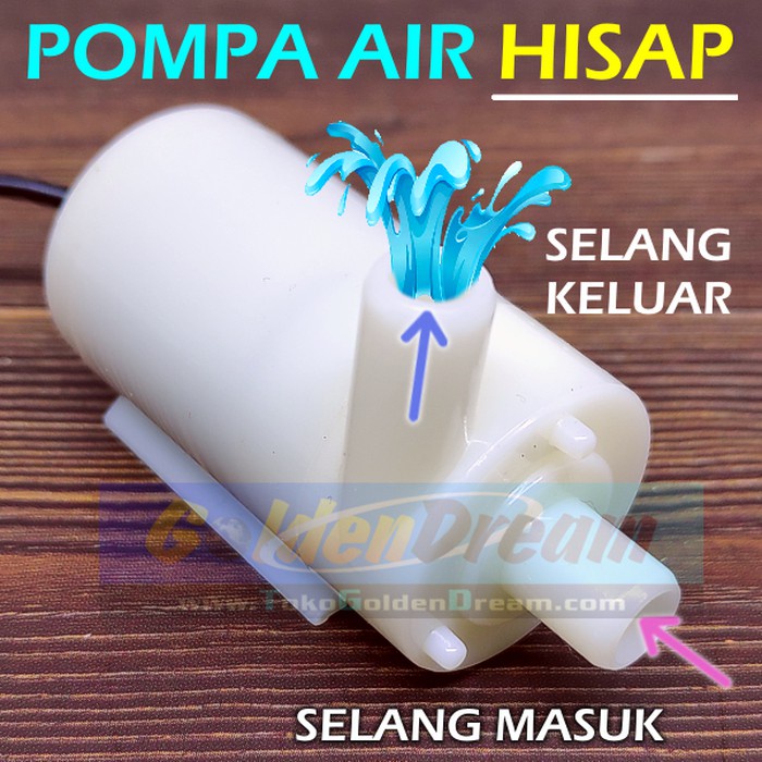 Jual Pompa Air Hisap Water Pump Selang Pengisap Air 3-6v DC Aquarium ...