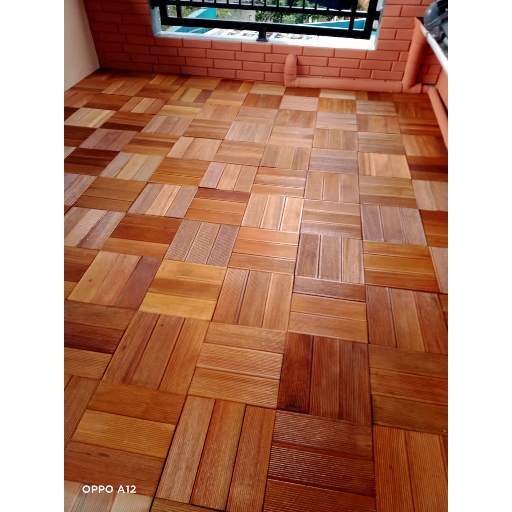 Jual Decking Tile kayu bengkirai outdoor | Shopee Indonesia