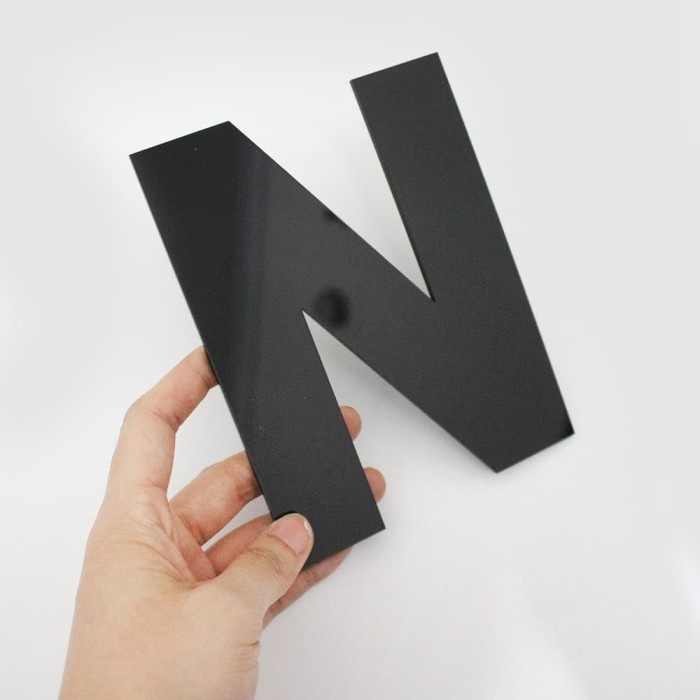 Jual Huruf Akrilik Hitam 15cm | Alphabet Acrylic | Huruf Timbul ...