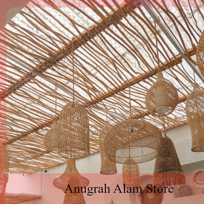 Jual Promo Bahan Ranting Kayu Jati Dekorasi Atap Rumah Cafe Resto ...