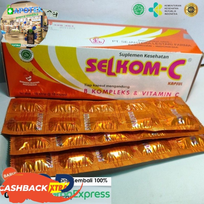 Jual selcom c multivitamin per strip | Shopee Indonesia