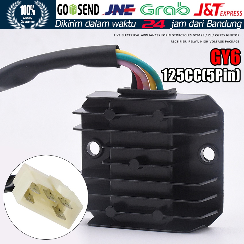 Jual Regulator Kiprok DC Besar 5 Kabel Viar Karya Kaisar Jialing Semua Motor Roda Tiga | Shopee ...