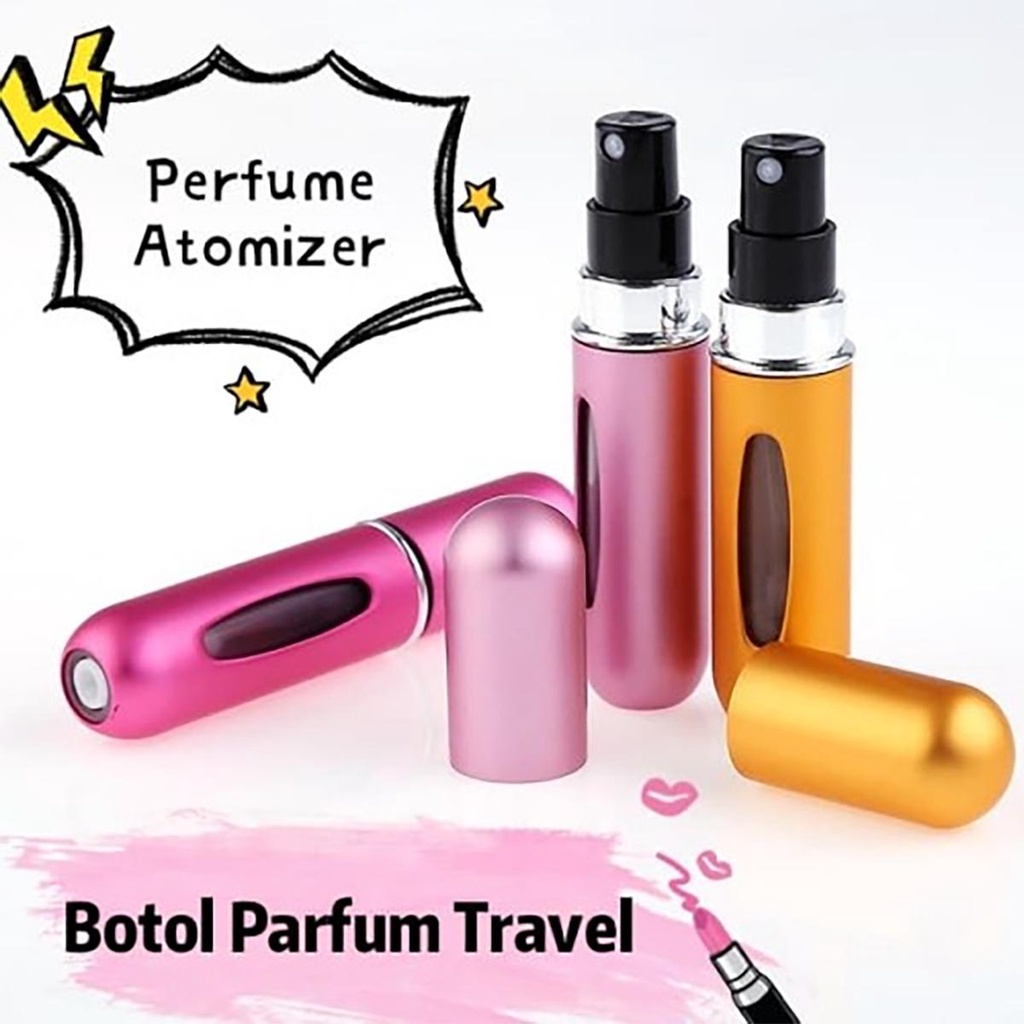 Jual Botol Parfum Refill Travel Spray Transparan Mini Ukuran 5 ml ...