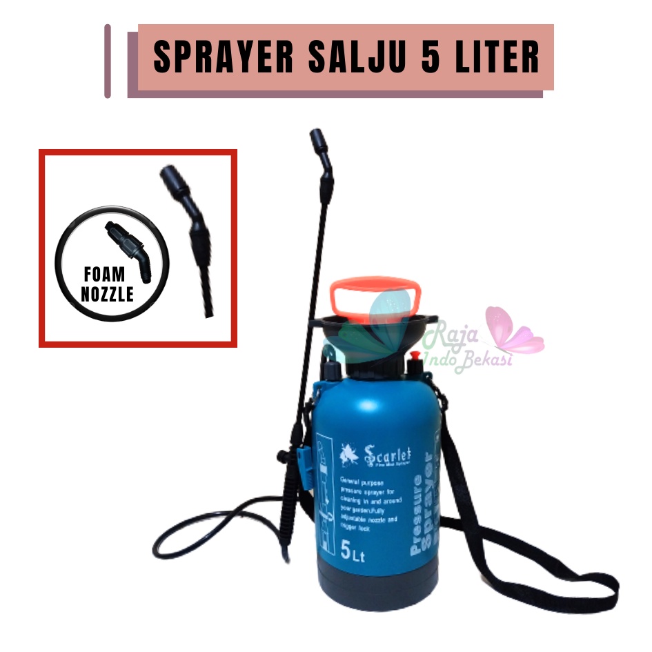 Jual NEW! 5 L Sprayer Salju 5 Liter Semprotan Busa Snow Foam Wash Cuci ...