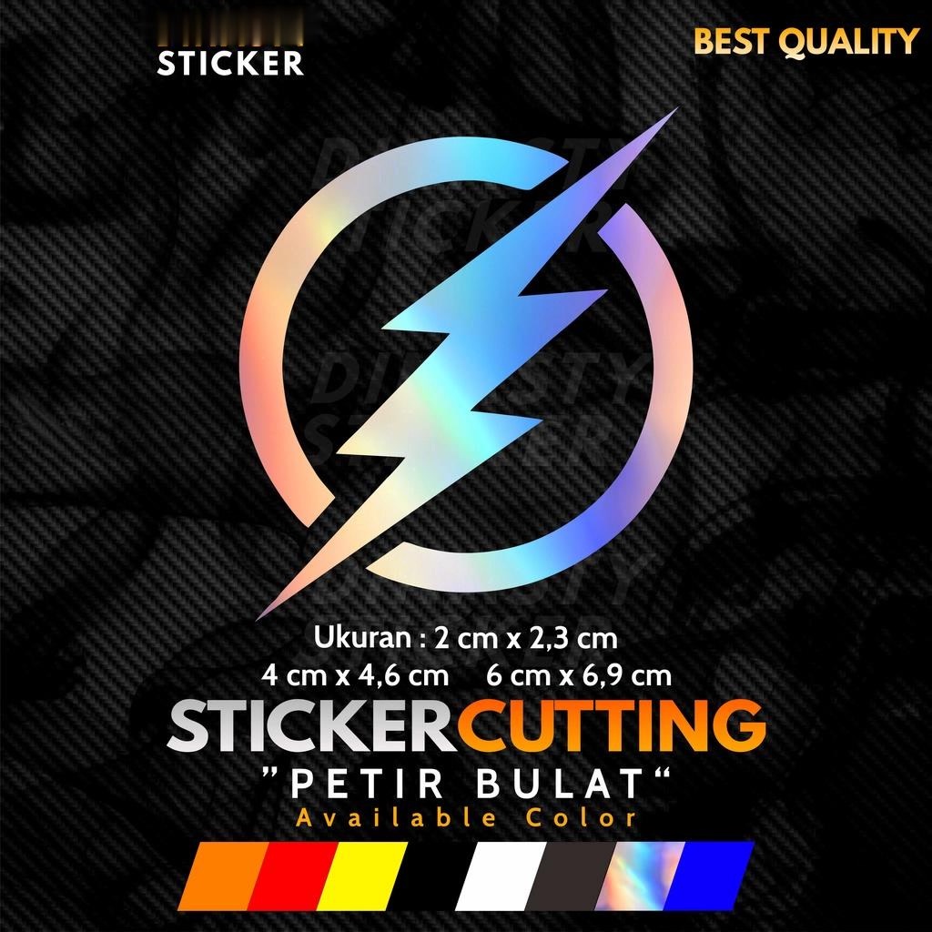 Jual STICKER STIKER CUTTING VIRAL PETIR BULAT HALILINTAR BULAT BLEDEK ...