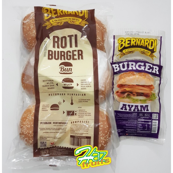 Jual Paket Burger Bernardi + Bernardi Burger Daging Ayam | Shopee Indonesia