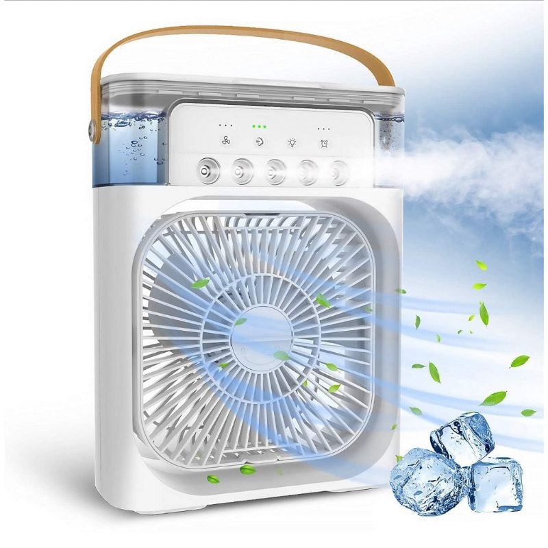 Jual KIPAS ANGIN MEJA MINI PORTABLE 3 KECEPATAN HUMINIFIER AC AIR ...