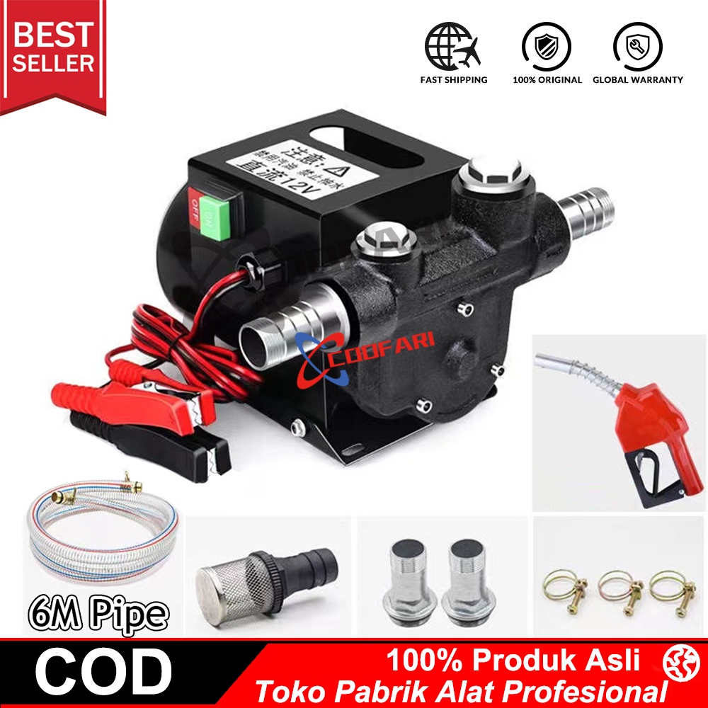 Jual Pompa DC 12V 80L/Menit / Pompa Minyak Elektric 80L/min / Pompa Transfer Bbm 80L/min ...