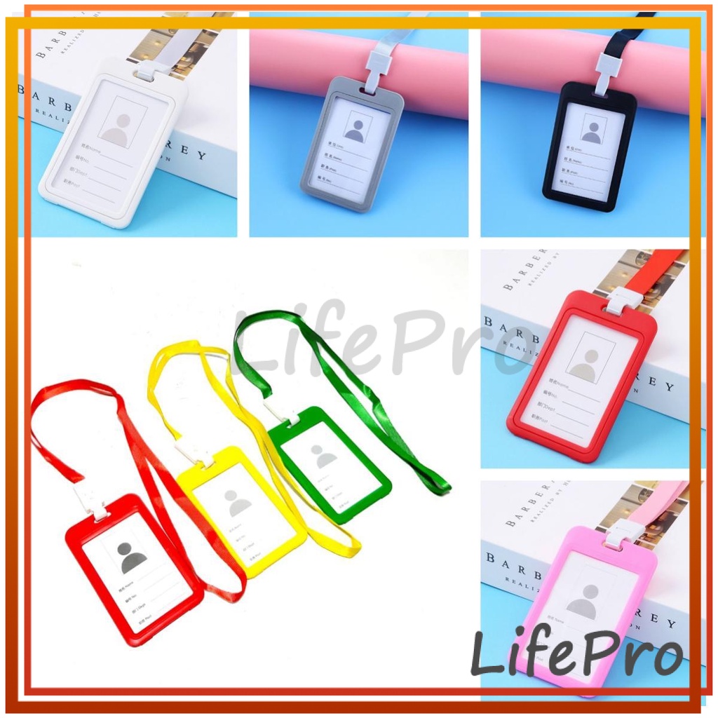 Jual Name Tag ID Card Holder Gantungan Kartu Nama Atau Panitia / Card ...