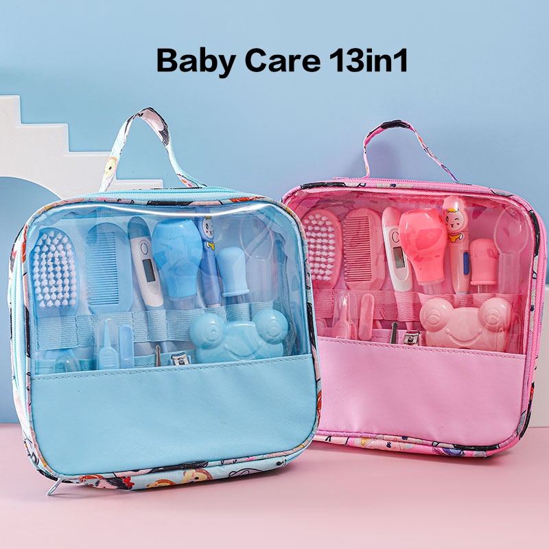 Jual MKR Peralatan Bayi Babycare Kit 13PCS Gunting Kuku Cukur Sisir ...