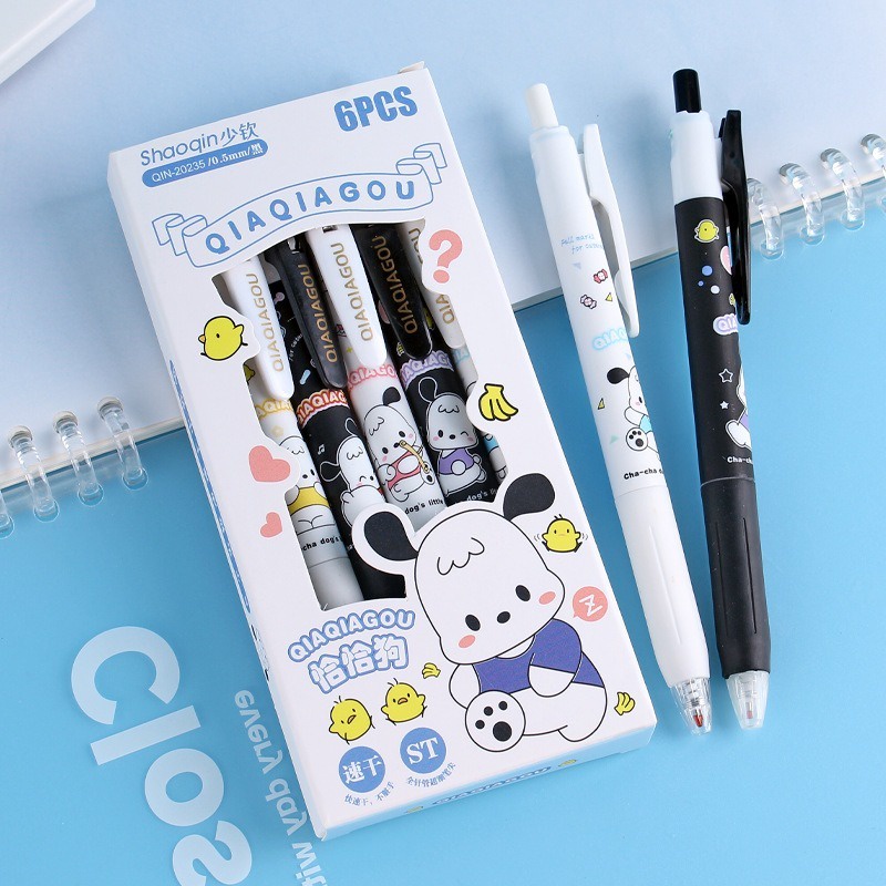 Jual 6pcs Pena Cetek Pulpen Cetekan Tinta Hitam Pen Gel Cair Gmall GM ...