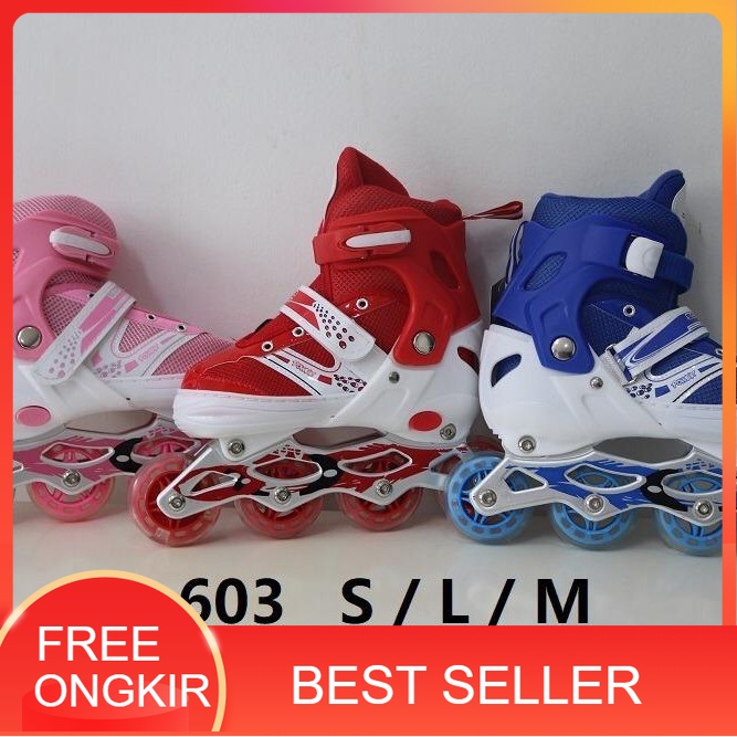Jual BEST SELLER Sepatu Roda Inline Skate wheel PVC RodaFREE BAUT dan ...