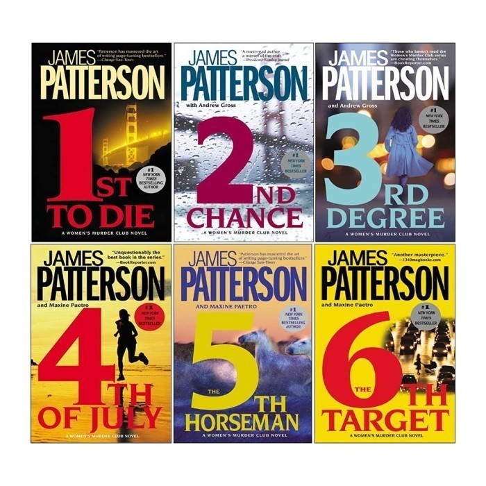 Jual Womens Murder Club 6 Books Collection Set by James Patterson Eng ...