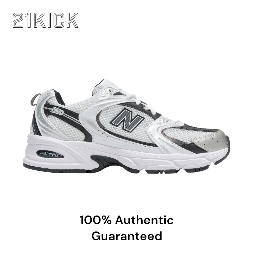 Jual New Balance 530 White Silver Metallic Black (MR530LB) 100% ...