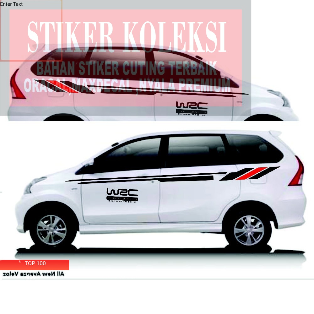 Jual stiker stickercuting stikermobil stiker lis terbaik keren simple ...