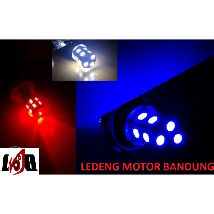 Jual S25 Kaki-2 Bohlam Lampu Led Rem Kedip Strobo 13 Mata SMD 5050 ...