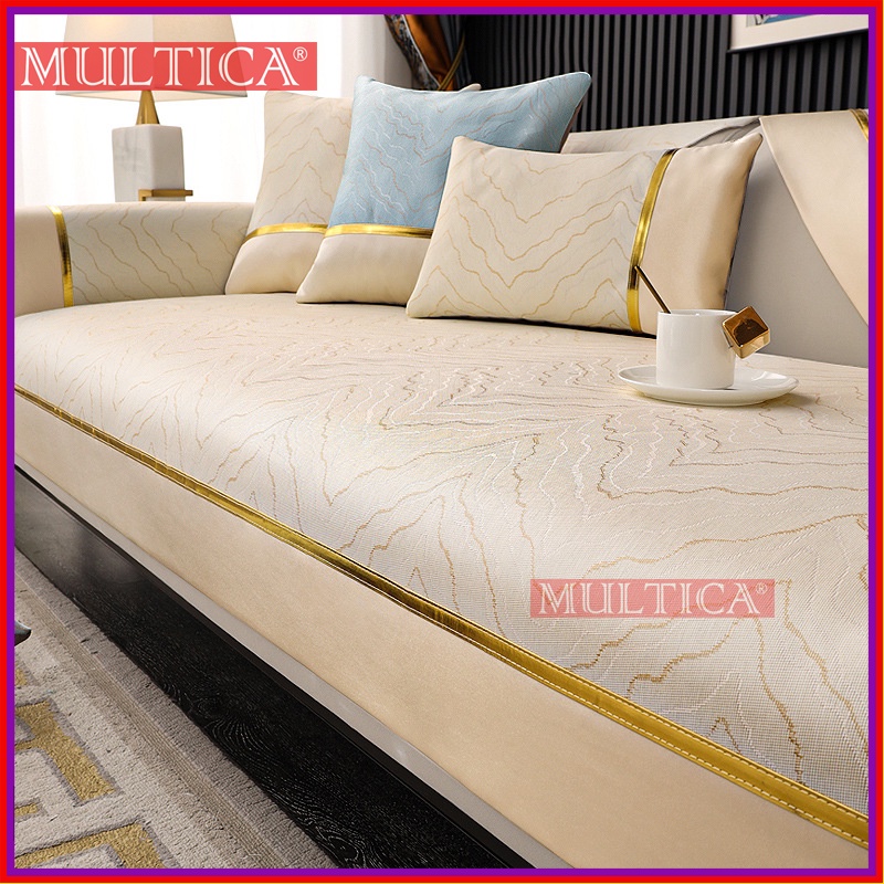 Jual MULTICA Cover Sofa 1 2 3 4 Seater Anti Selip Mewah Sarung Sofa Penutup Sofa bed | Shopee ...