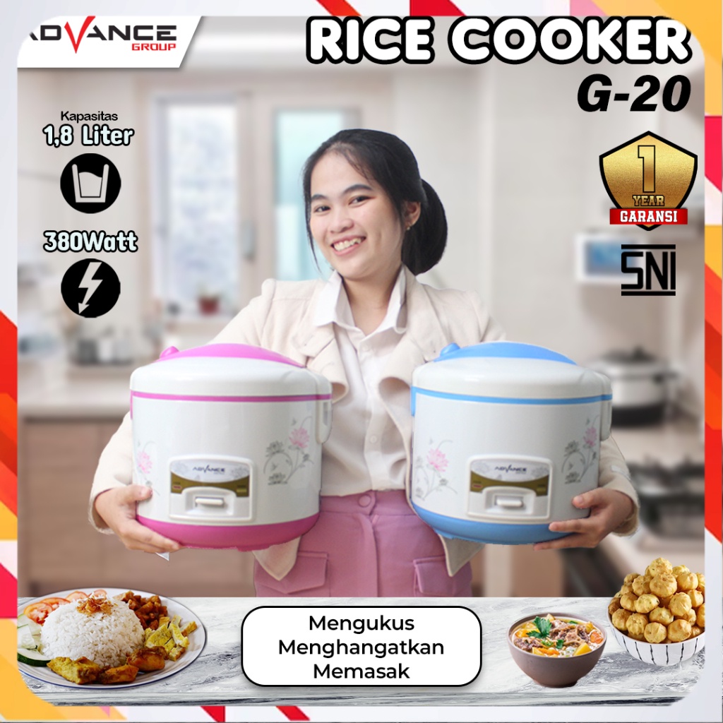 Jual Advance G20 Rice Cooker Besar 1.8Liter Penanak Nasi Serbaguna 3 in ...