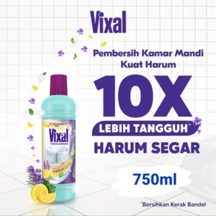 Jual VIXAL Botol 750ML Pembersih Porselen Kerak Toilet dan Kamar Mandi ...