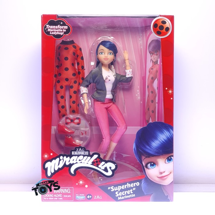 Jual Miraculous Cat Ladybug Superhero Secret Marinette with Ladybug ...