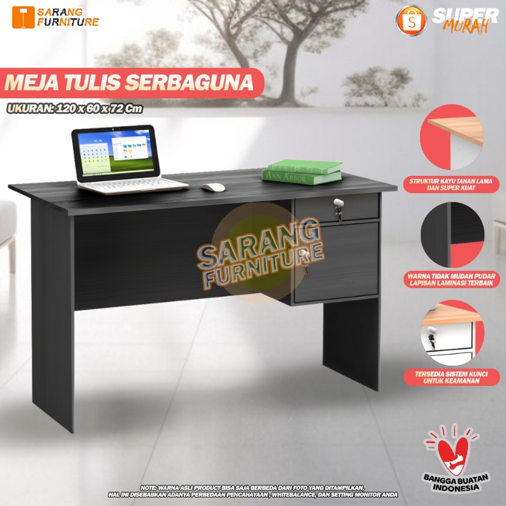 Jual Meja Tulis Meja Kantor Meja Belajar Meja Pelayanan MTS 120 Murah ...