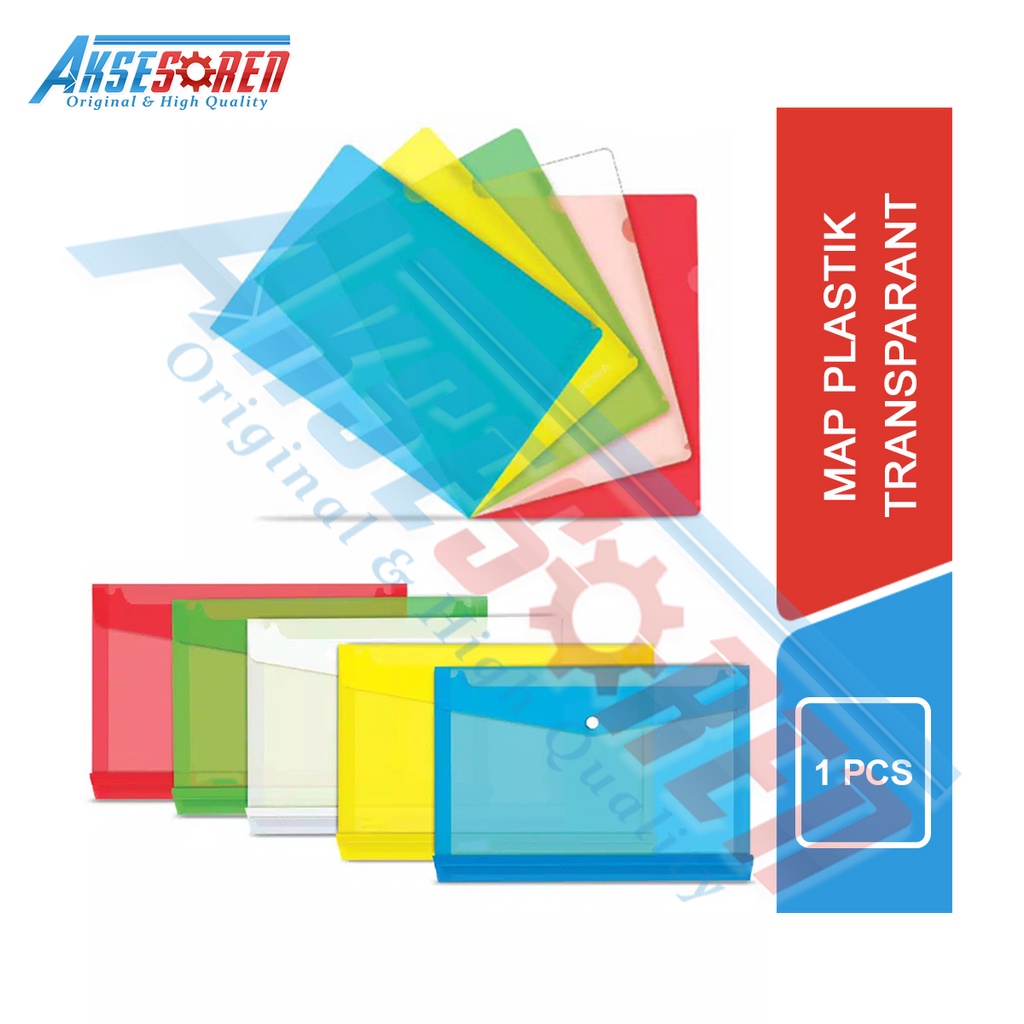 Jual Aksesoren Map Plastik Transparant [1 Pcs] / Tempat Penyimpanan ...