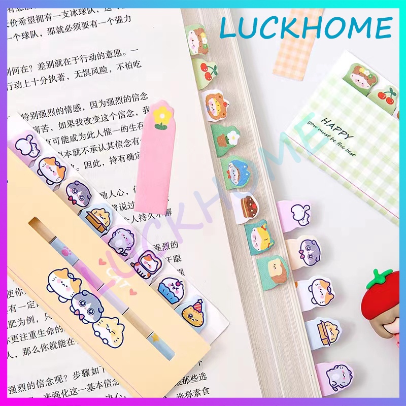 Jual Sticky Notes Karakter 8IN1 120 Lembar Pembatas Buku Motif Kartun ...