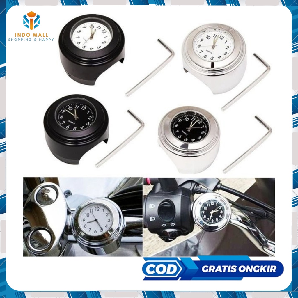Jual Jam Stang Motor Waterproff Handle Bar Handlebar Sepeda 22-25mm ...